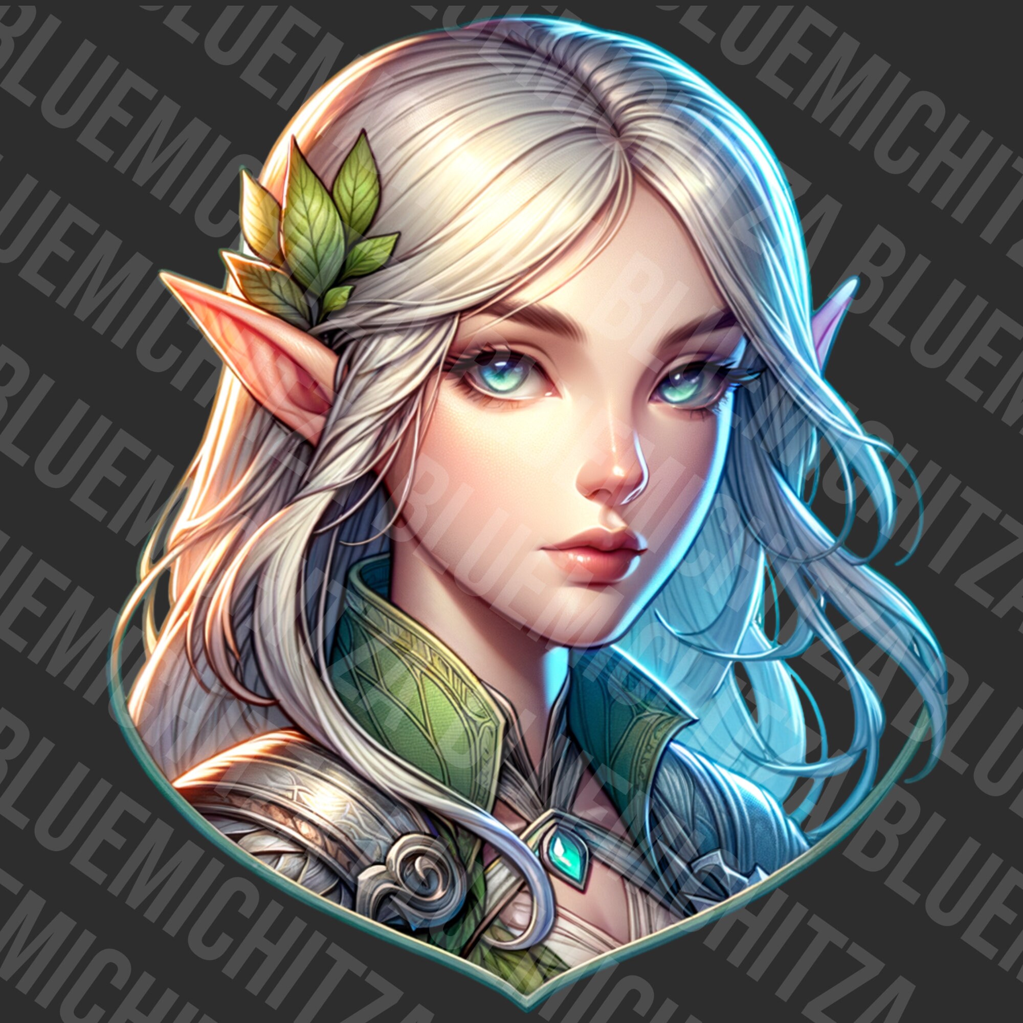 Elven Maiden PNG for Sublimation, Magical Creature, Forest Guardin ...