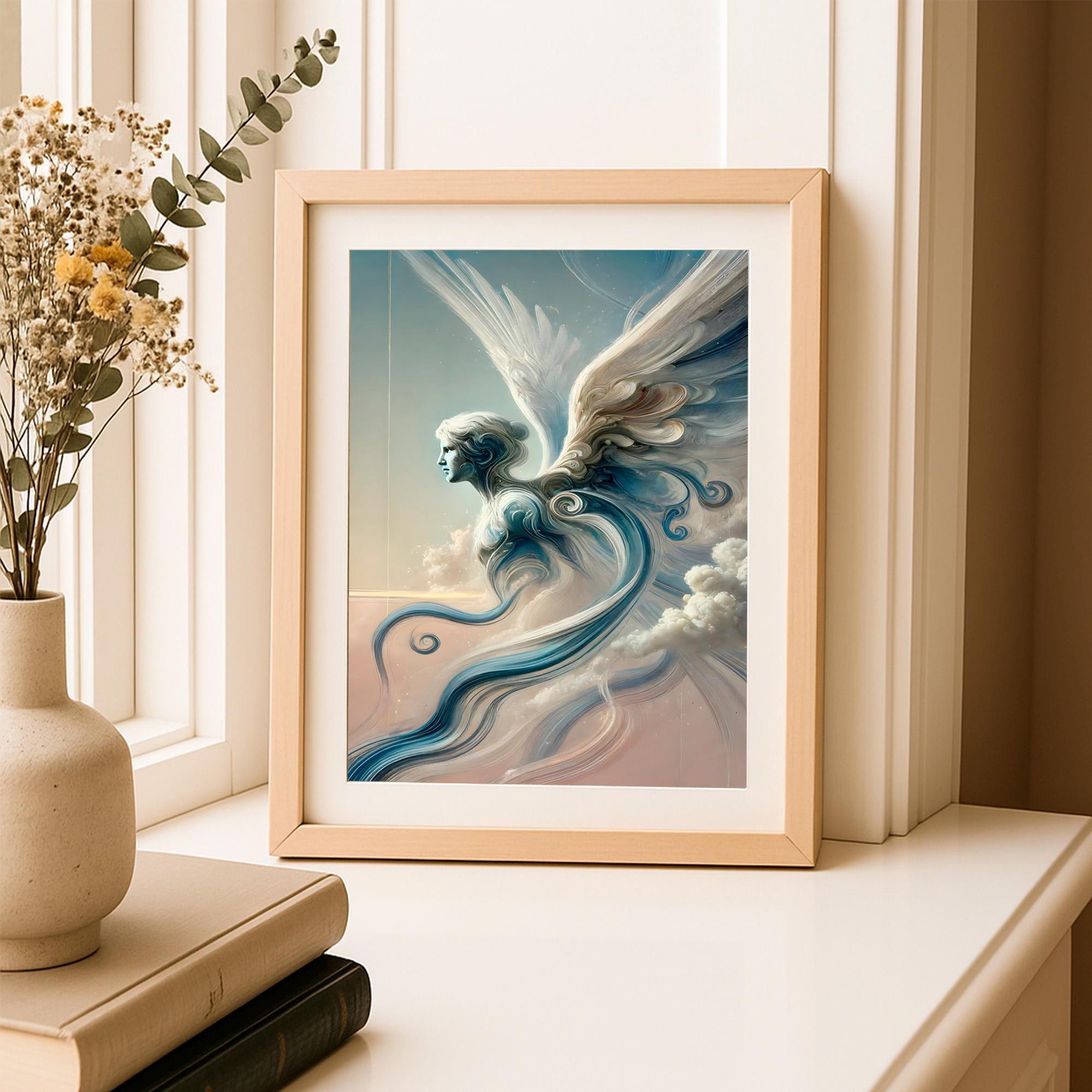 Archangel Michael Wall Art, Spiritual Wall Art: Divine Guardian Prints ...