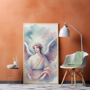 Archangel Jehudiel Art – Divine, Serene, Inspirational, Guardian Angel ...