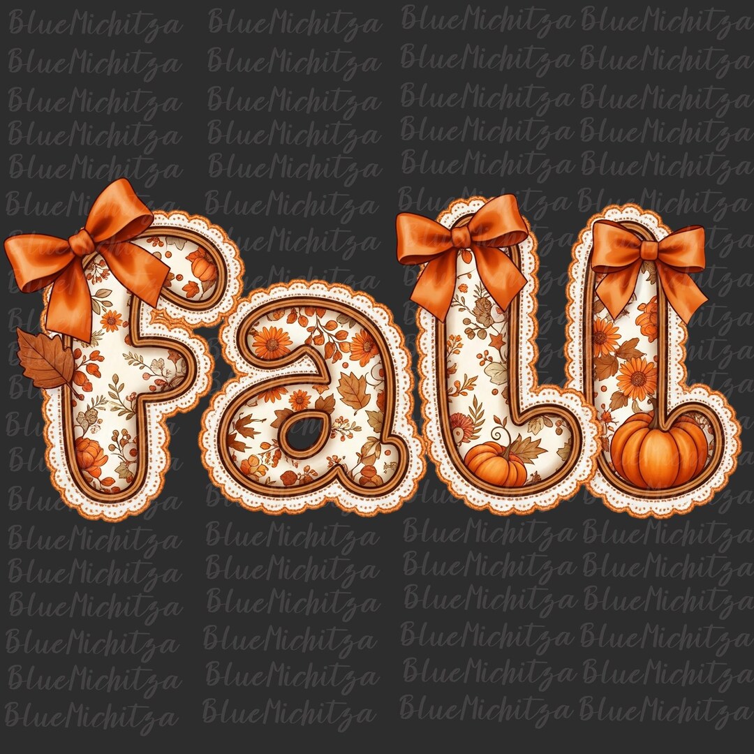 Fall Lettering Doodle Fall Clipart Retro Fall Png Fall Png Trendy ...