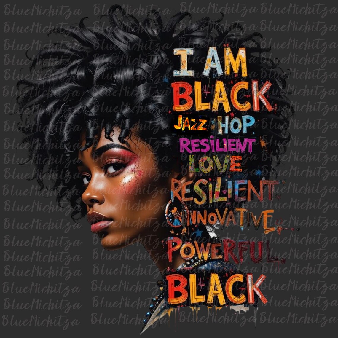 Black History Month Juneteenth Woman Intelligent Magic African American ...