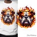 Angry Bulldog PNG, Flaming Bulldog PNG for Sublimation, High-resolution ...