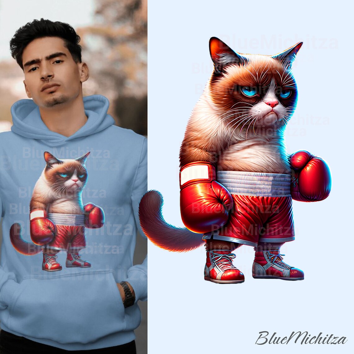 Boxing Fantasy Clip Art, Grumpy, for Sublimation, for Transfer, Dtf ...