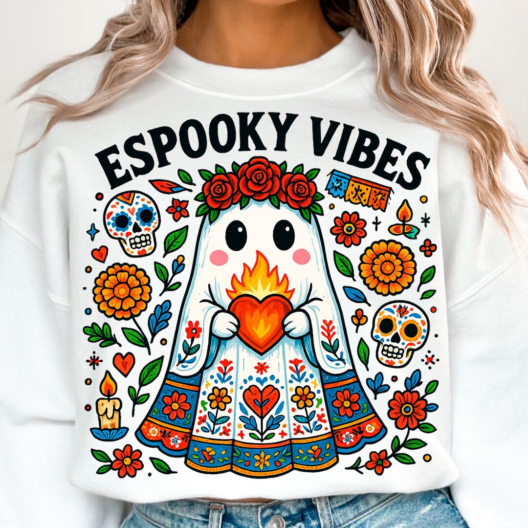 Mexicanvibes Ghost PNG Halloween Spanish Ghost PNG Day of the Dead ...