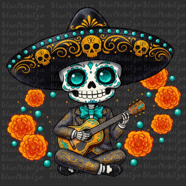 Spooky Catrin Clipart, Day of the Dead Clipart, Mexican Catrin PNG ...