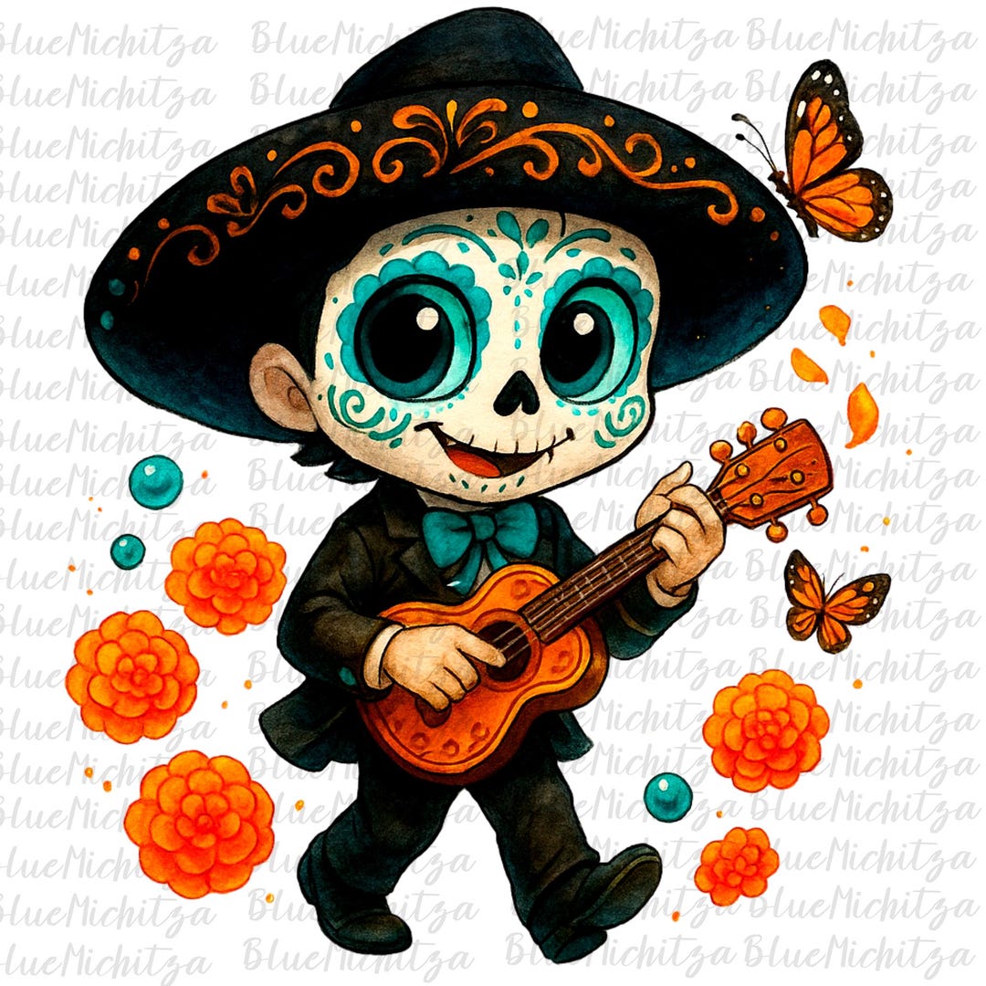 Catrin Clipart, Day of the Dead Clipart, Mexican Catrin PNG, Calavera ...