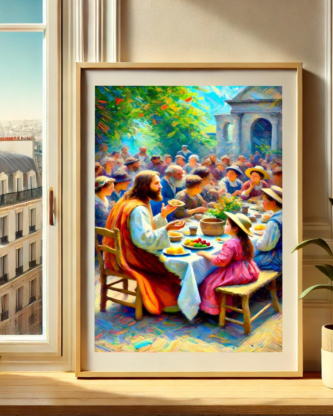 Jesus Feeds 5000 Printable Art, Feeding 5000 Art, the Last Supper Art ...