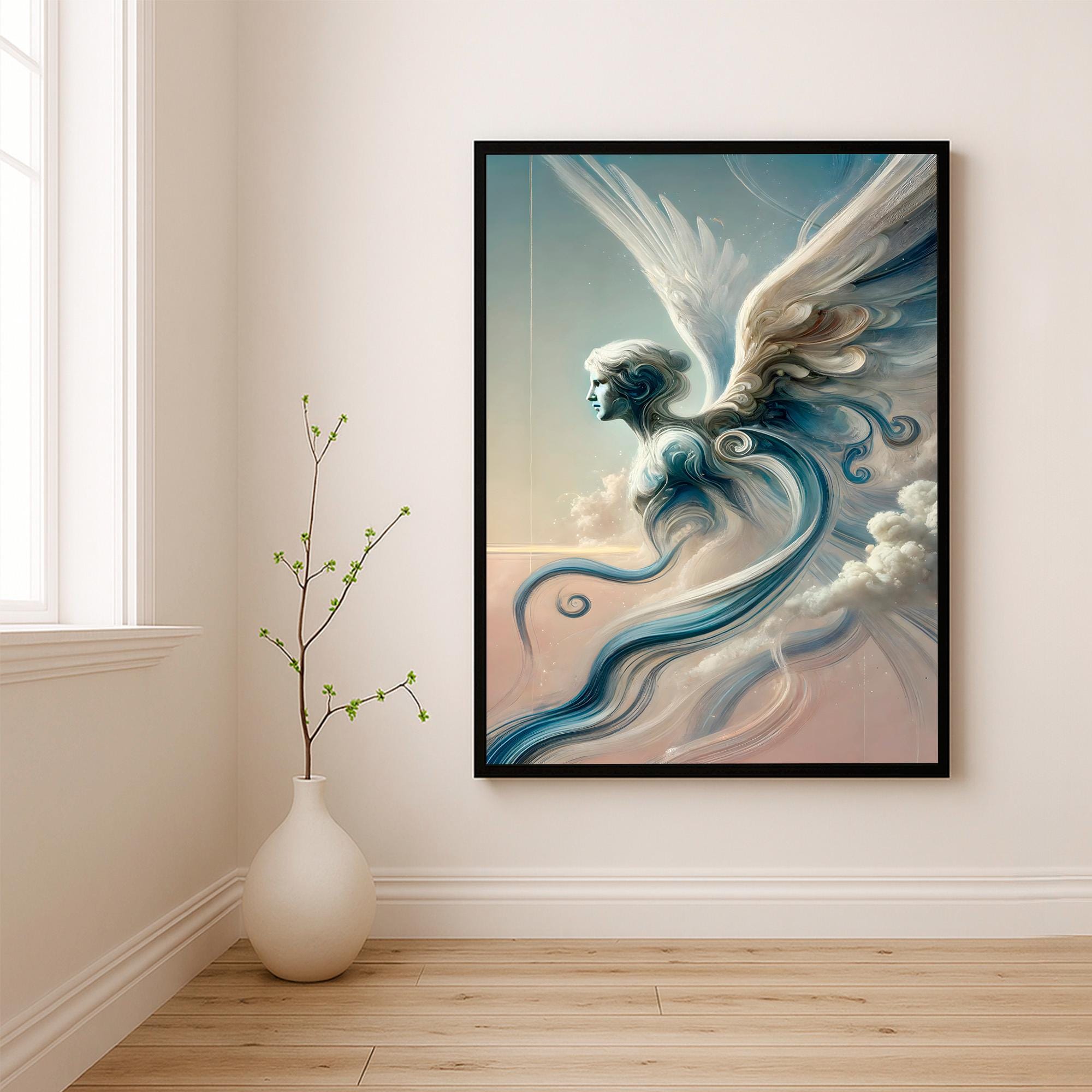 Archangel Michael Wall Art, Spiritual Wall Art: Divine Guardian Prints ...