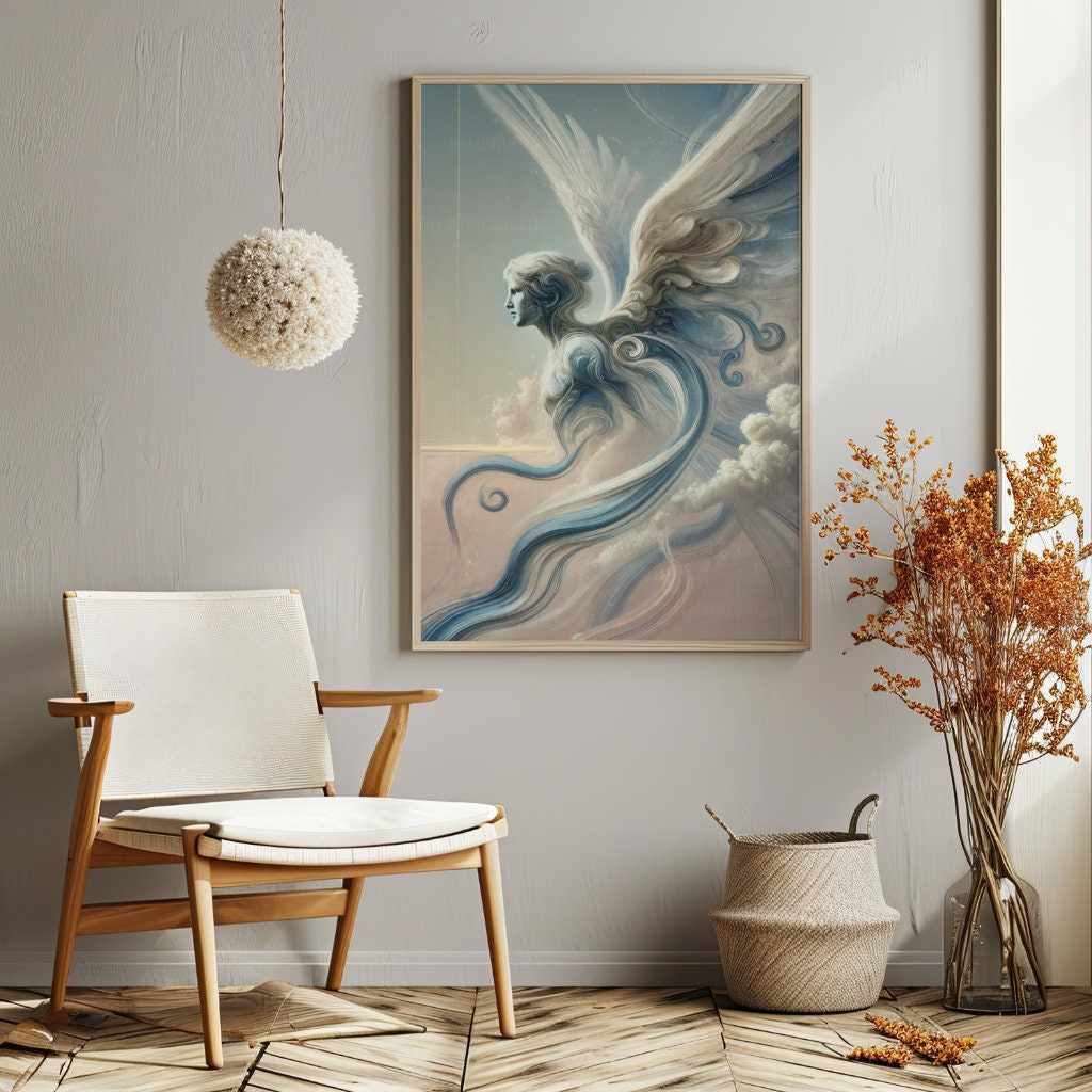 Archangel Michael Wall Art, Spiritual Wall Art: Divine Guardian Prints ...