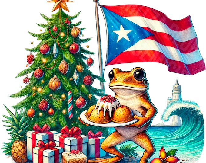 Navidad Puerto Rico PNG, Navidad Boricua PNG, Coqui Arroz Con Dulce Y ...