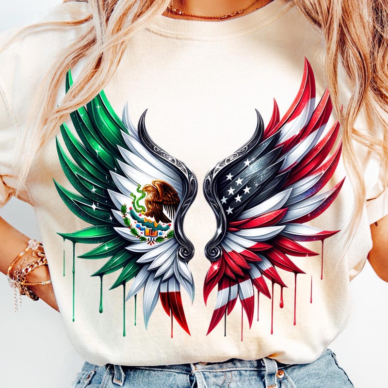 Combined American and Mexican Flag - Etsy