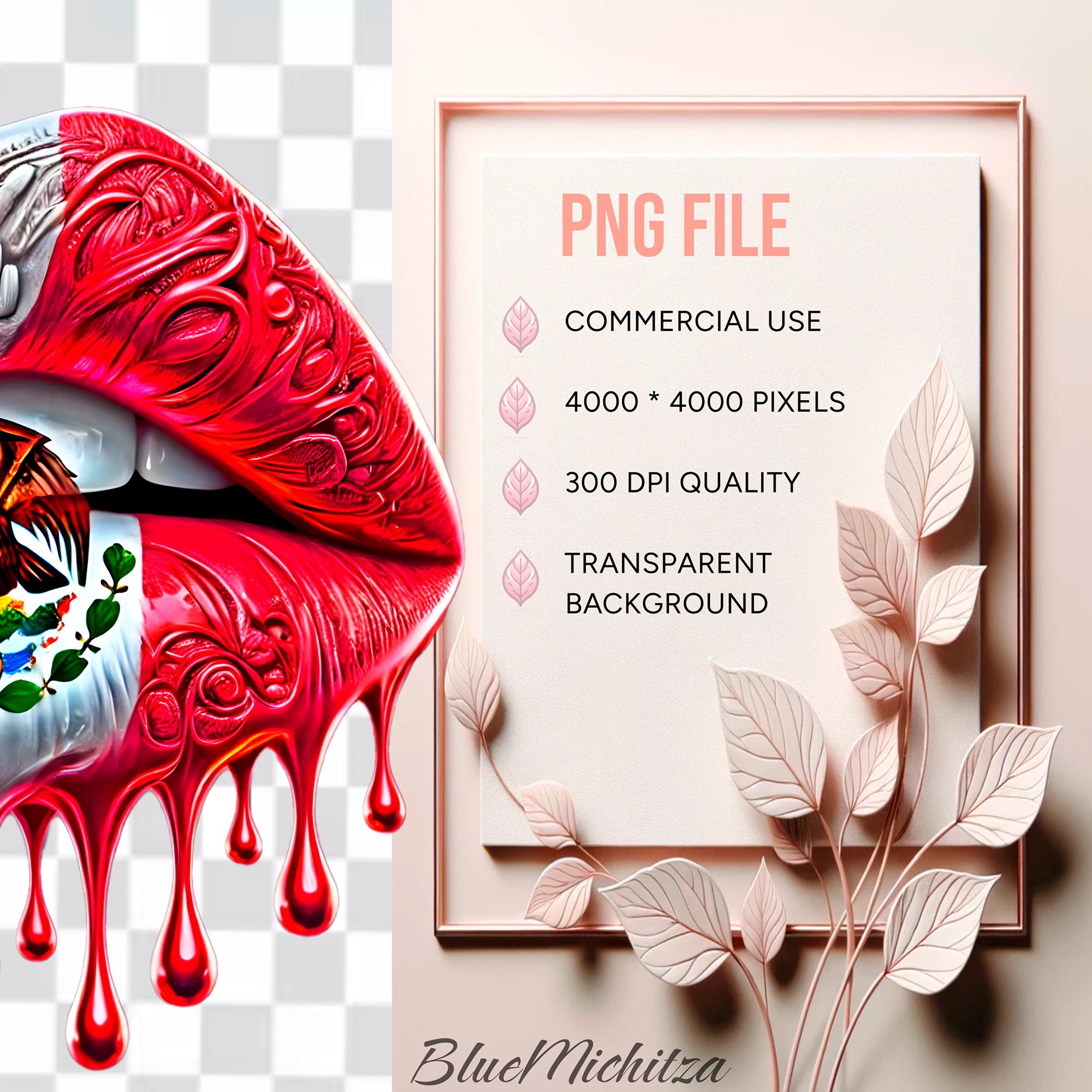 Realistic Mexican Lips Png, Viva Mexico Png, Mexican Independence Day ...