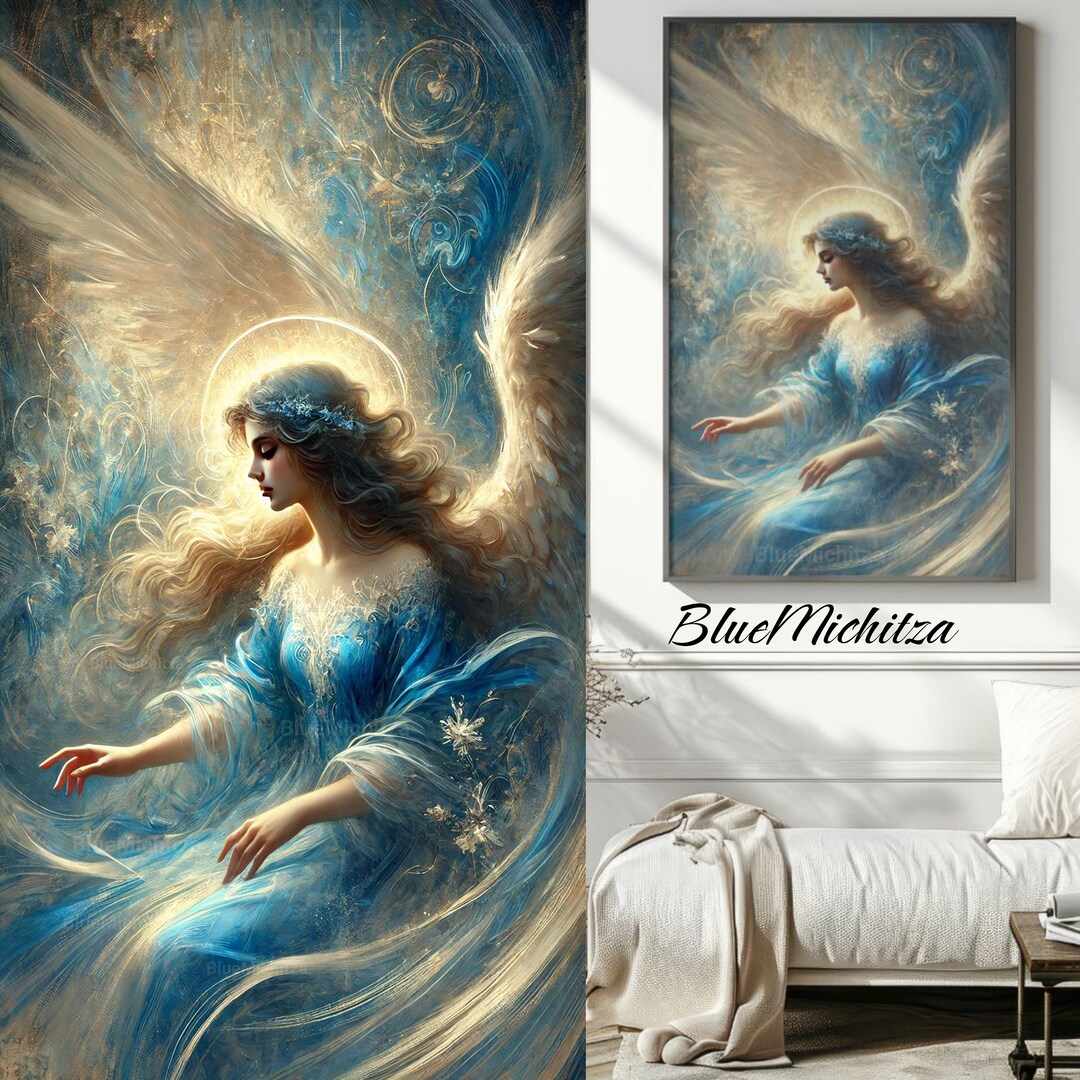 Archangel Raziel Wall Art Printable | Ethereal Angelic Decor ...