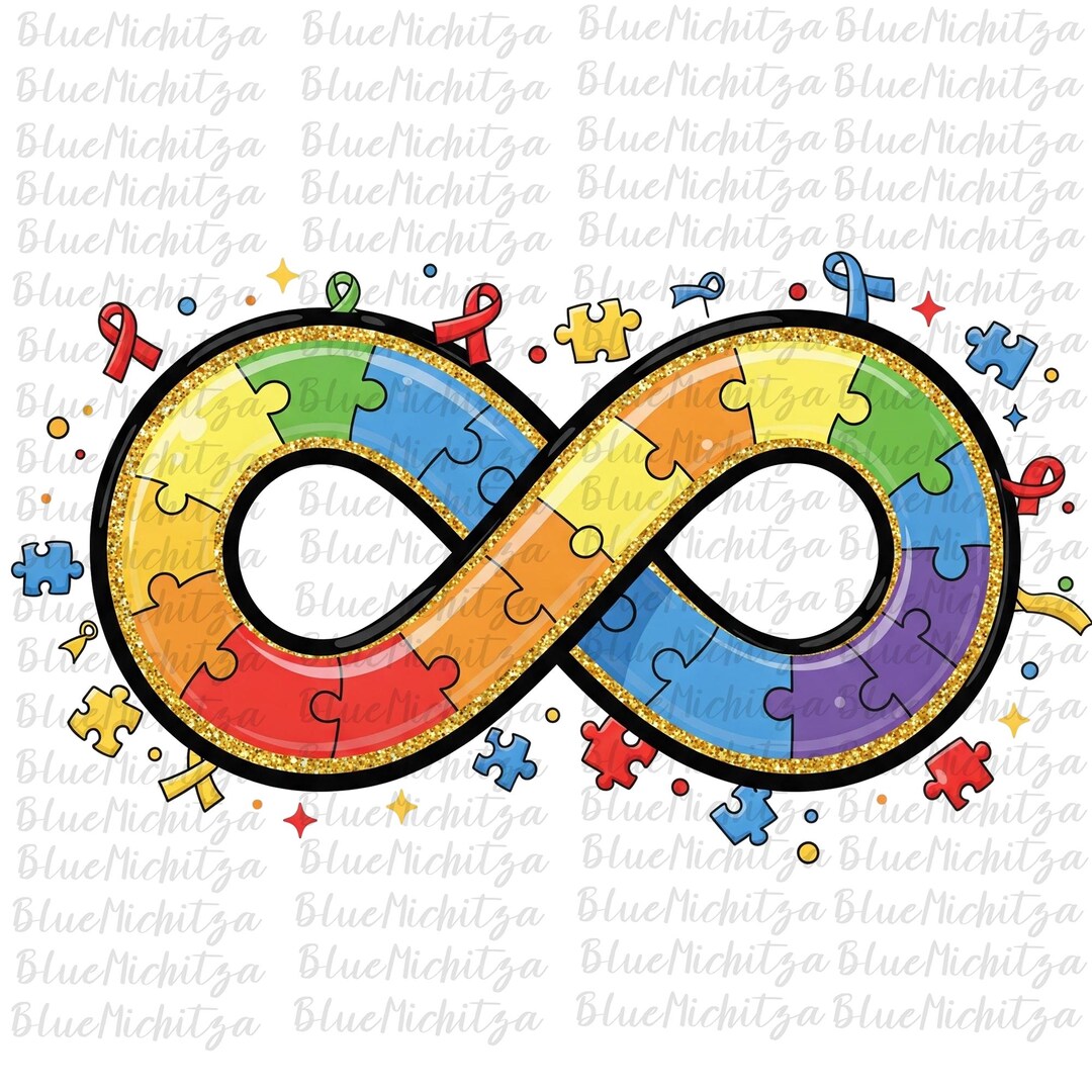 Trendy Autism Infinity Dripping Glitter Png Accept PNG Love Sublimation ...