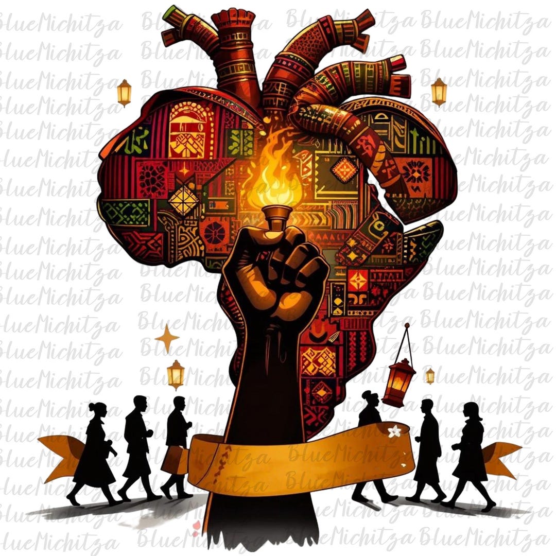 Juneteenth Afro American PNG African Map Black History Juneteenth ...