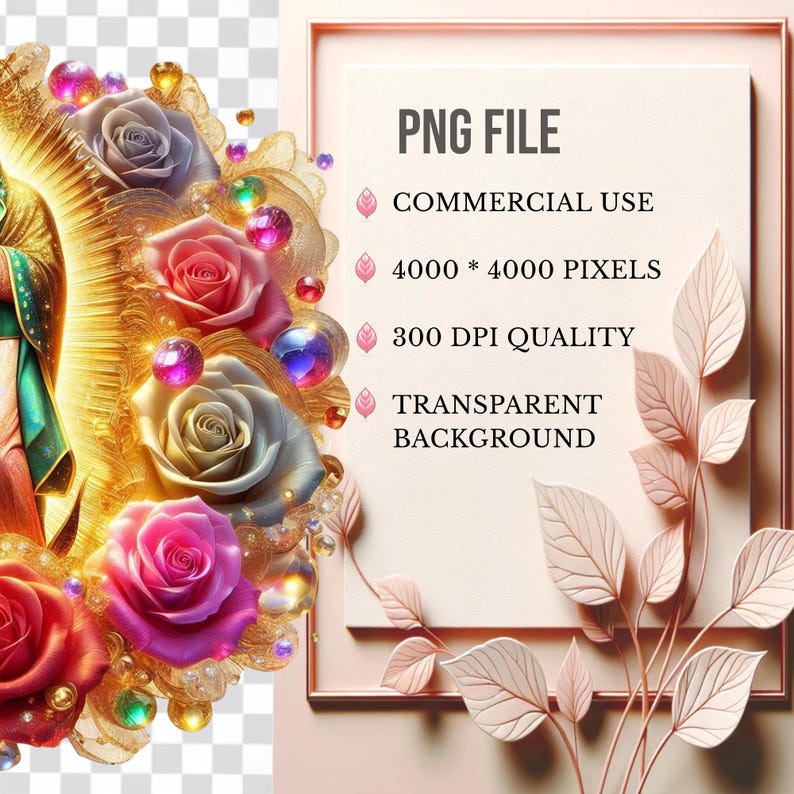 Our Lady of Guadalupe PNG Download Virgen De Guadalupe Sublimation ...