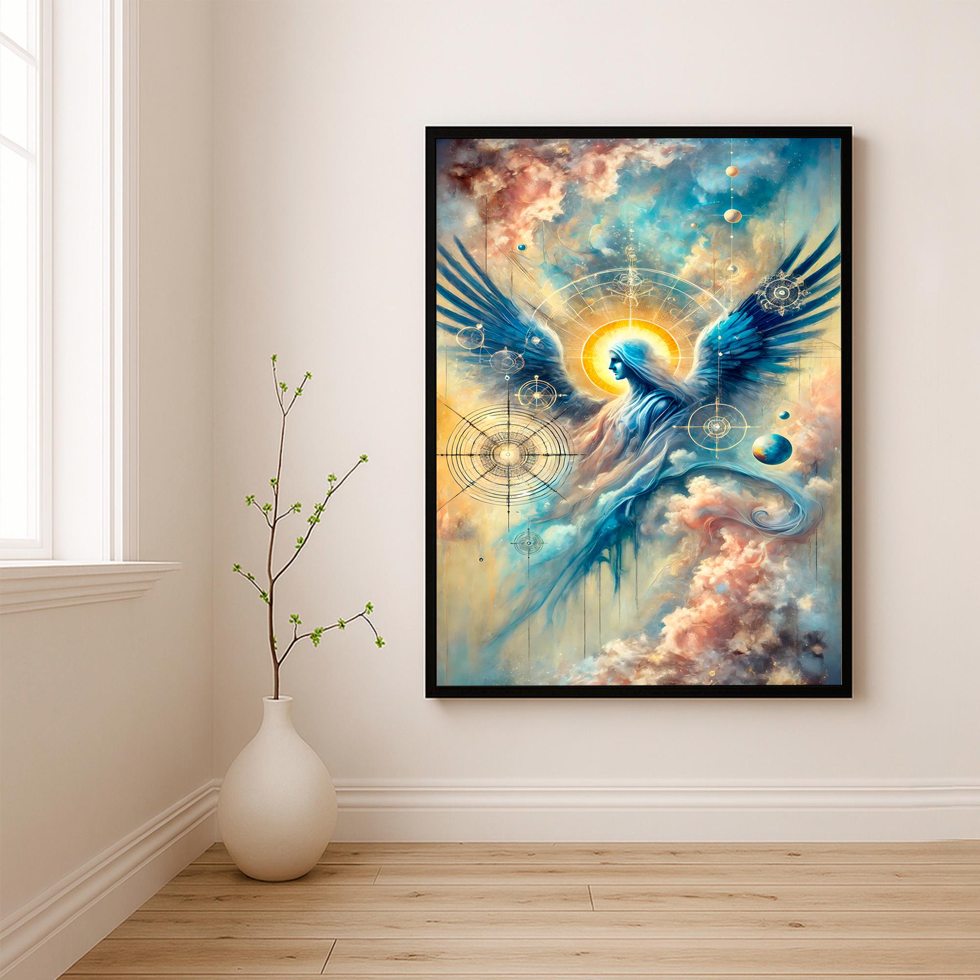Archangel Raziel, Celestial Art - Mystical Spiritual Angel Decor With ...