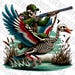 Duck Hunting Skeleton Png Sublimation PNG | Duck Hunter | Duck Skeleton ...