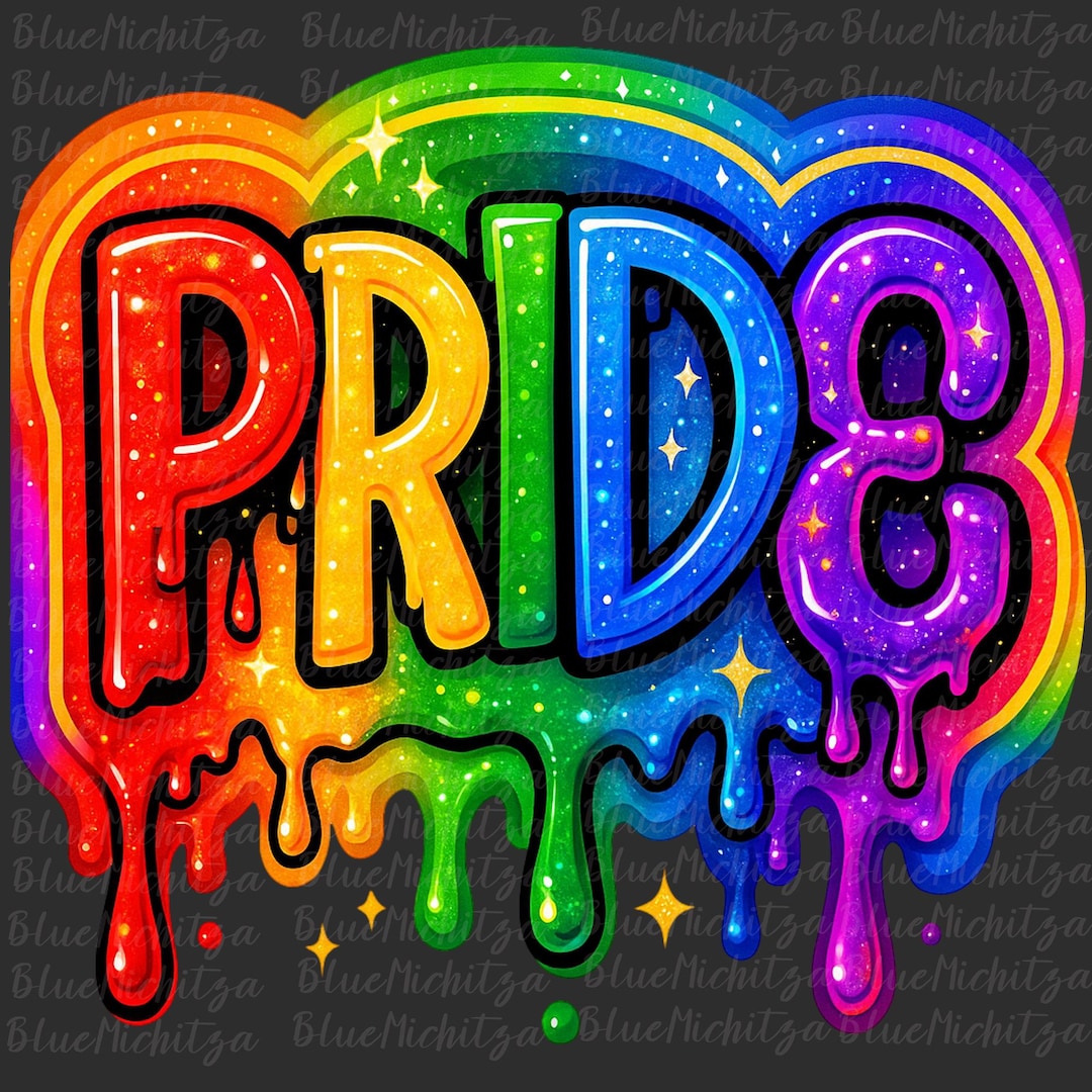 Pride Png Lettering Pride Month Png Sublimation Design Download LGBTQ+ ...