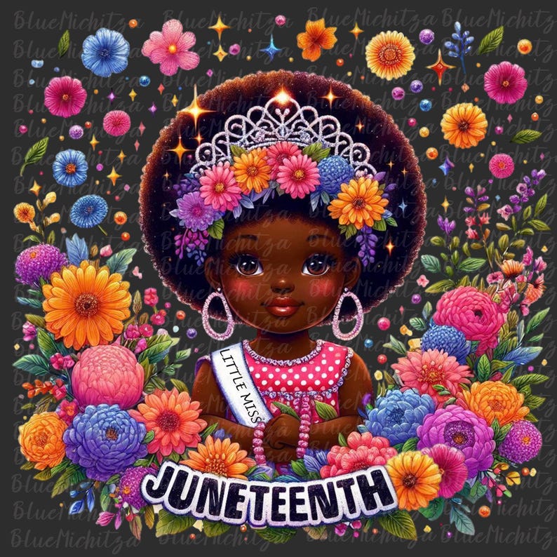 Trendy Little Miss Juneteenth Png Sublimation Design Juneteenth Png ...