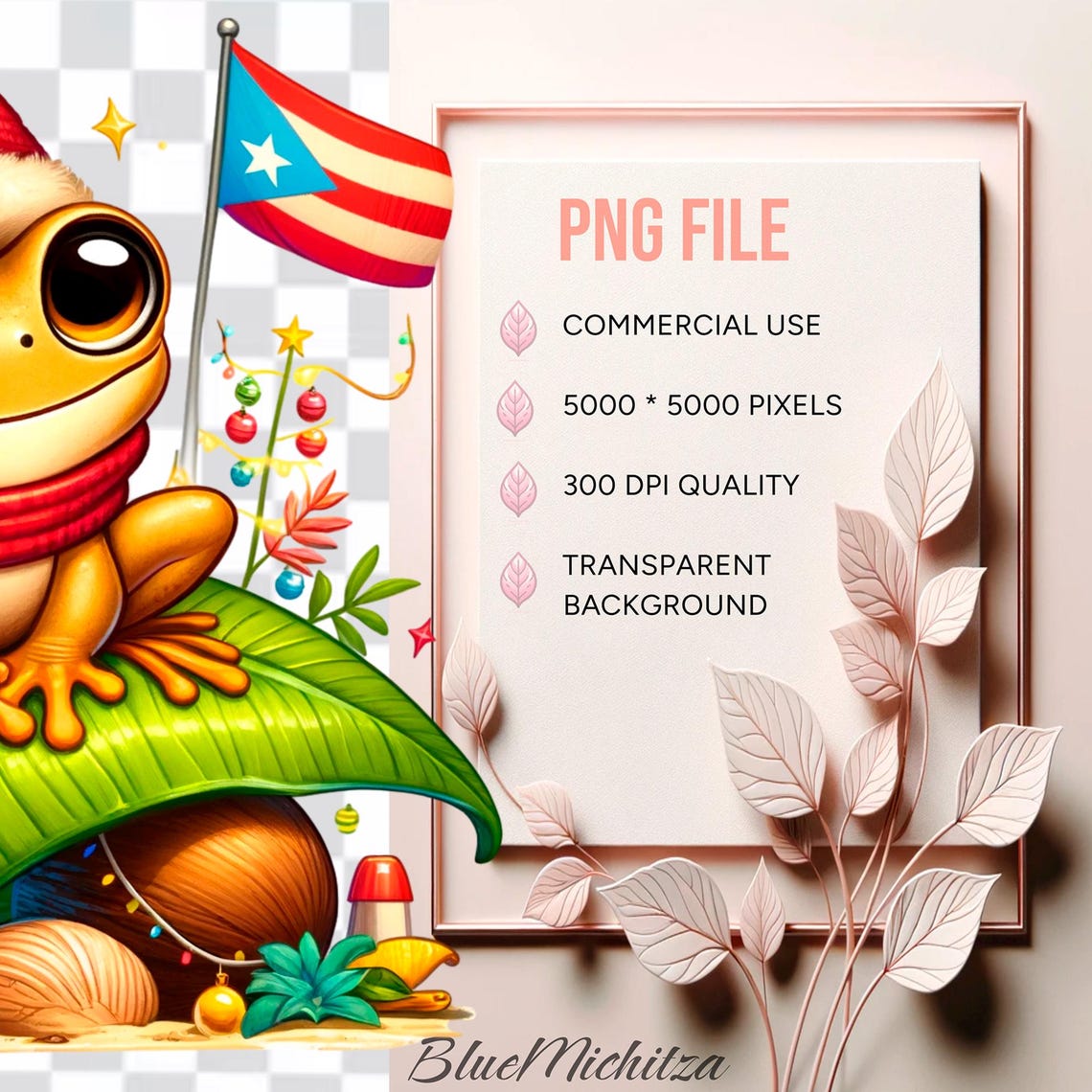 Puerto Rico Png, Puerto Rico Christmas PNG, Navidad Boricua PNG ...