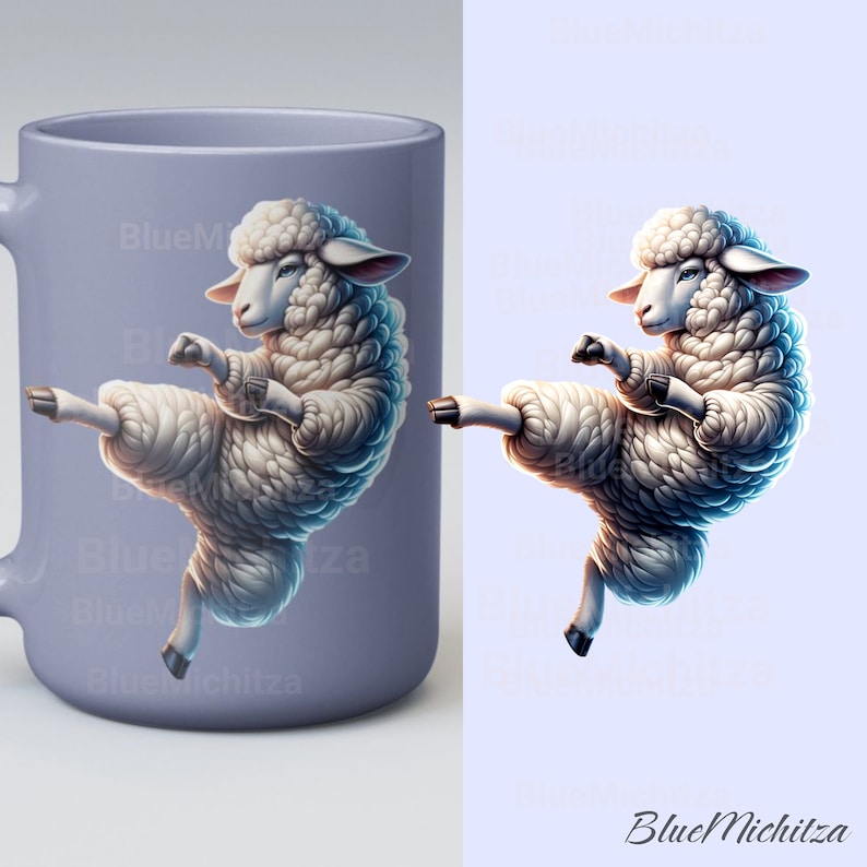 Sheep PNG, Karate, for Transfer, Sublimation - Etsy