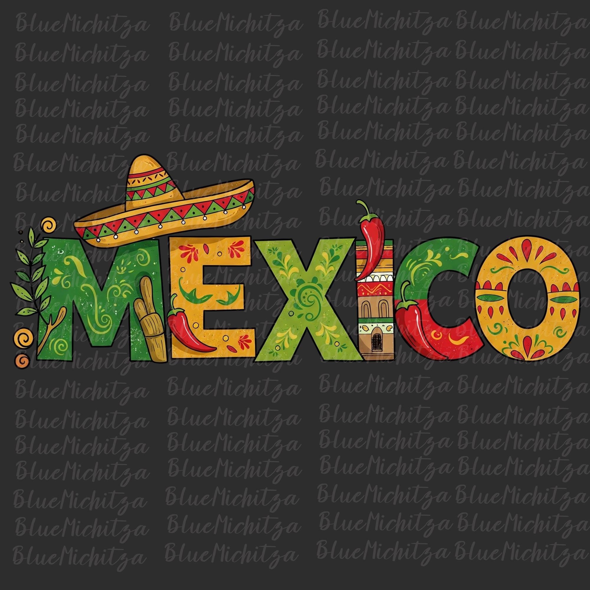 Mexico Graphic Lettering Png Mexico Style Cinco De Mayo Png Mexico ...