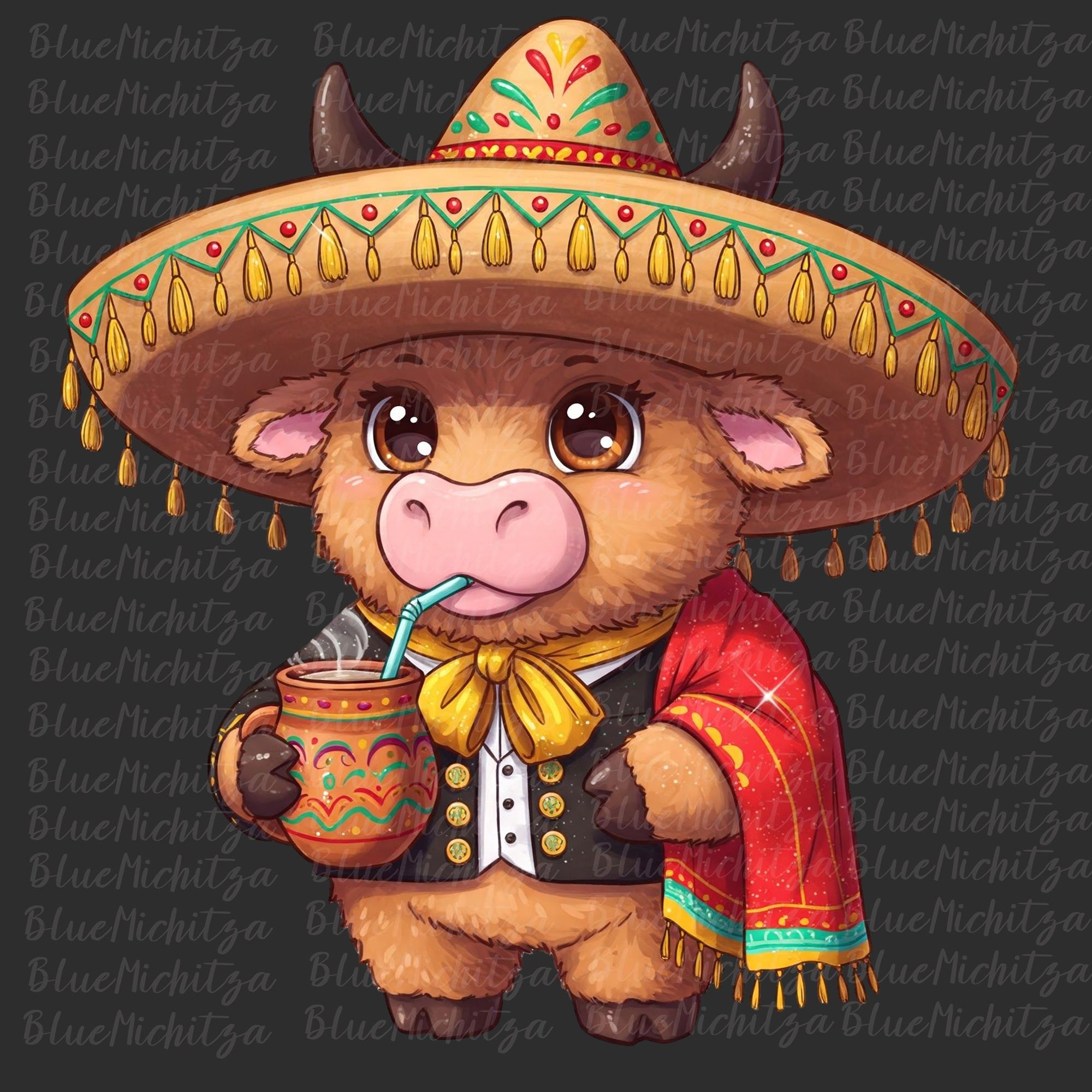 Cinco De Mayo Png Mexican Cow Clipart PNG, Viva La Raza Png, Sombrero ...