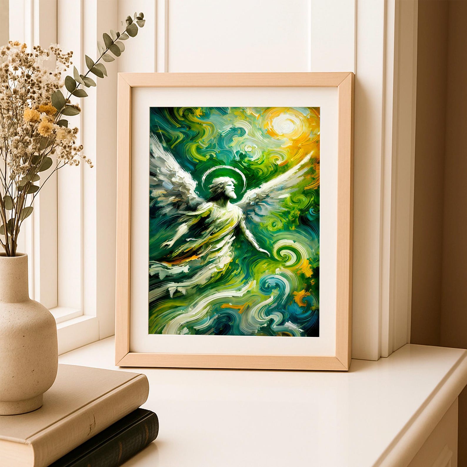 Archangel Raphael Healing Angel Art – Guardian of Travelers and Healer ...