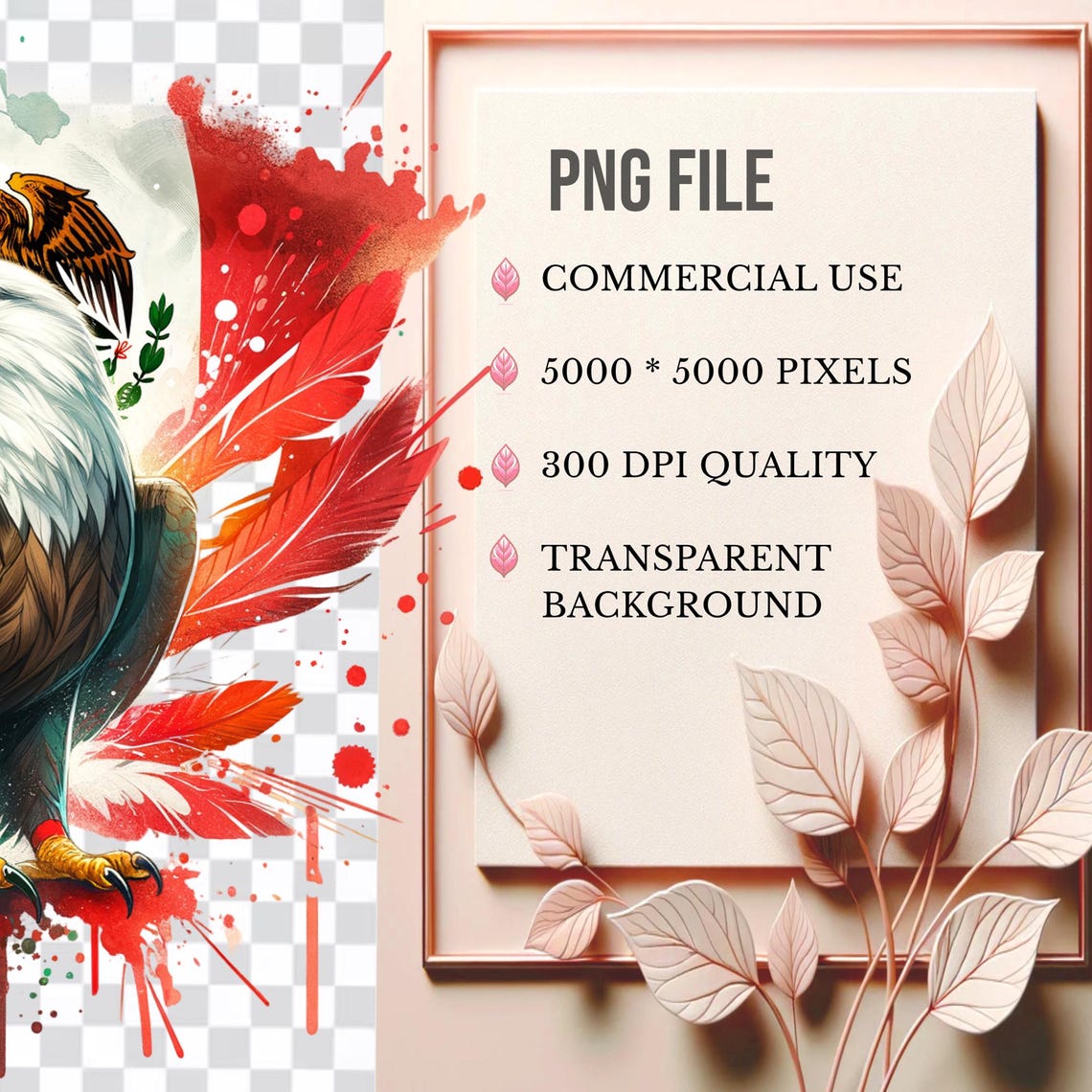 Mexican Flag Eagle PNG Mexico Clipart Sublimation Tshirt Design, Patriotic Png Mexico Eagle Clip ...