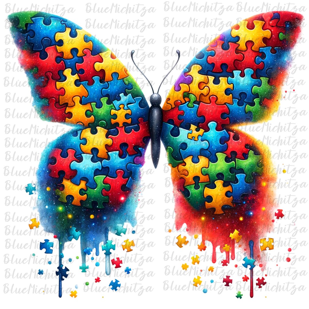 Different is Beautiful Autism Puzzle Png Sublimation Design Download ...
