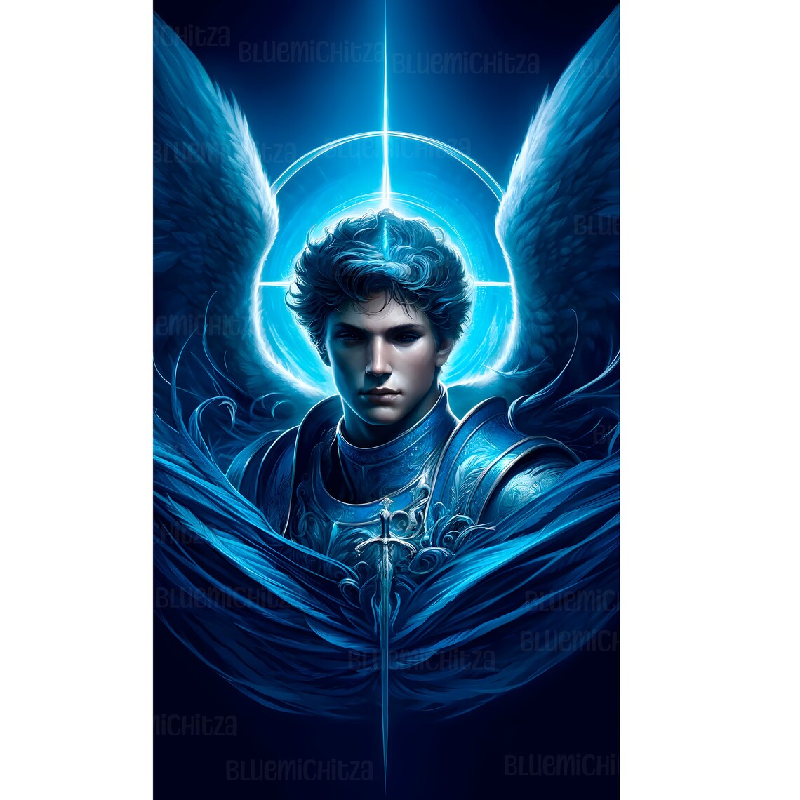 Archangel Michael Wall Art, Protector & Leader in Spiritual Battles ...