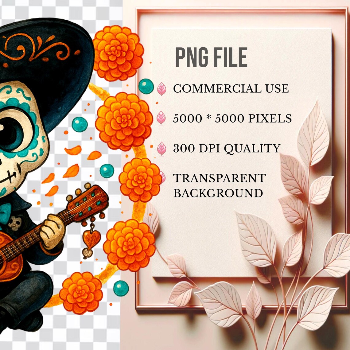 Catrin Png Day of the Dead PNG La Catrina Boy Halloween Sublimation ...