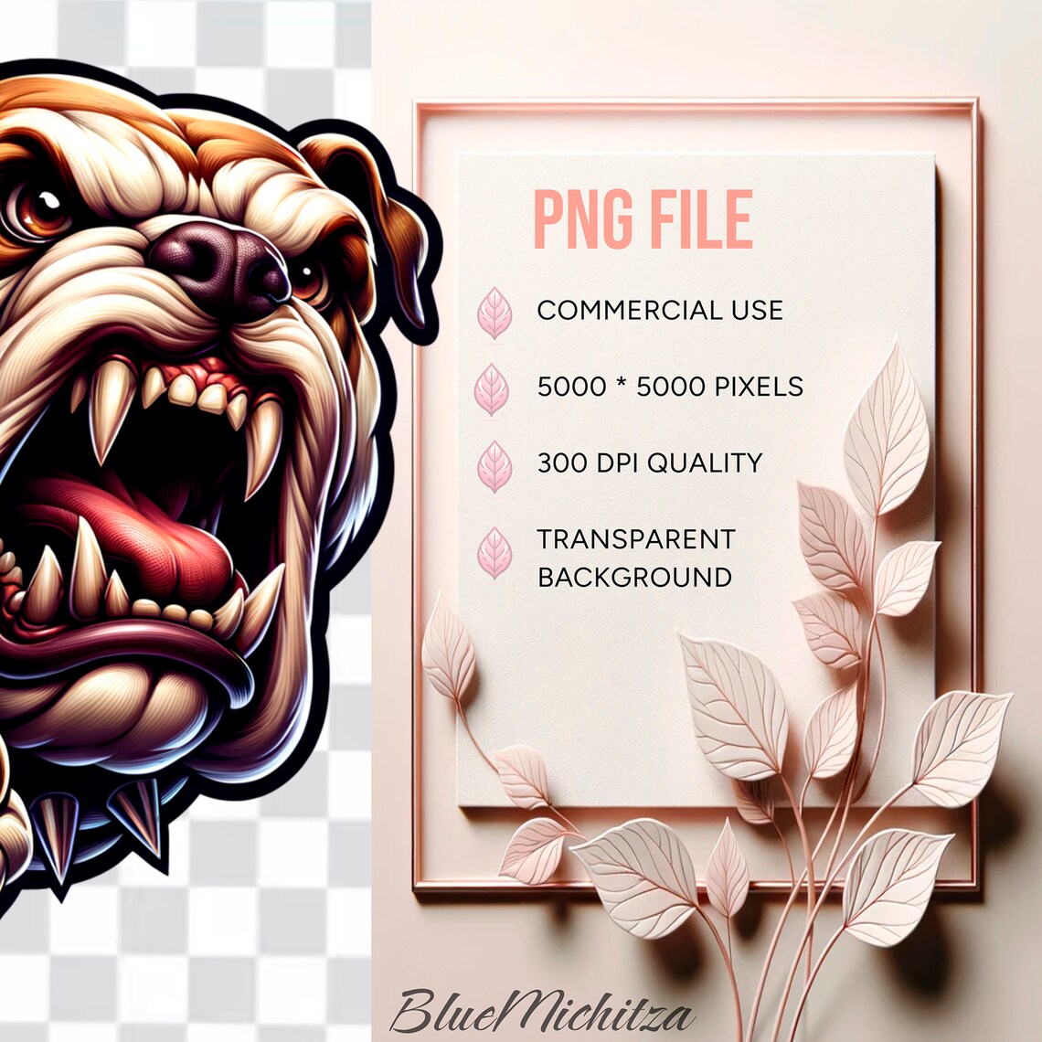 Angry Bulldog PNG, Download Menacing Bulldog PNG for Sublimation & DTG ...