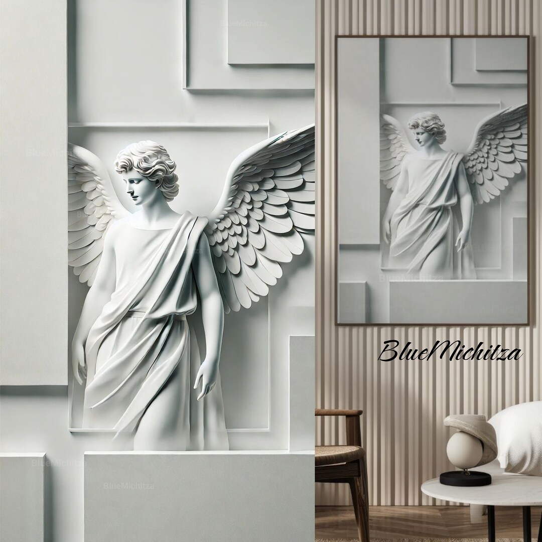 Archangel Gabriel Print, Divine Messenger Angel Decor, Heavenly ...