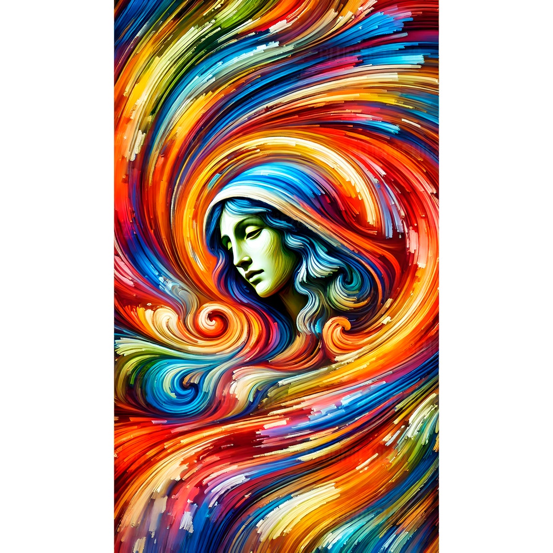 St Brigid Wall Art Printable, Angelic and Spiritual Home Decor, Irish ...