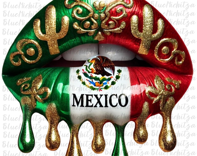 Realistic Mexican Lips Png, Viva Mexico Png, Mexican Independence Day ...