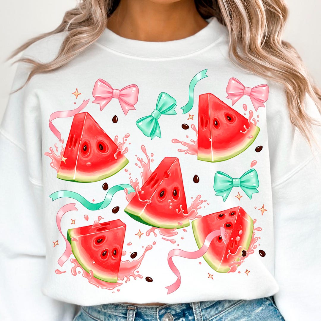 Boho Coquette Watermelon PNG, Preppy Summer Png, Preppy Red Coquette ...
