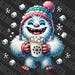 Cozy Winter Yeti PNG, Christmas Designs PNG, Cute Christmas Character ...