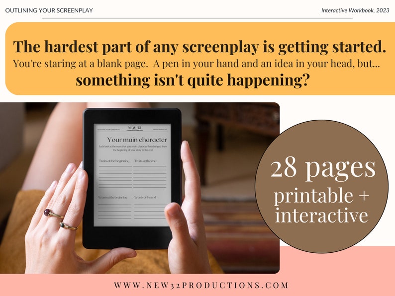 Outlining Your Screenplay Printable Screenwriting Resource - Etsy