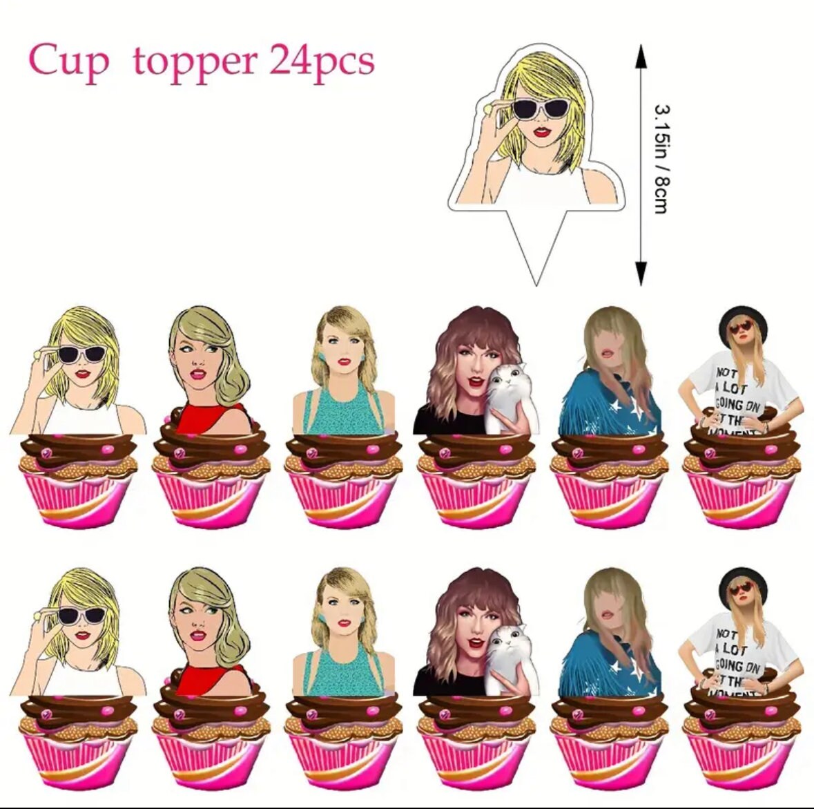 44pc Taylor Swift Birthday Decorations Party Kit Happy Birth-tay ...
