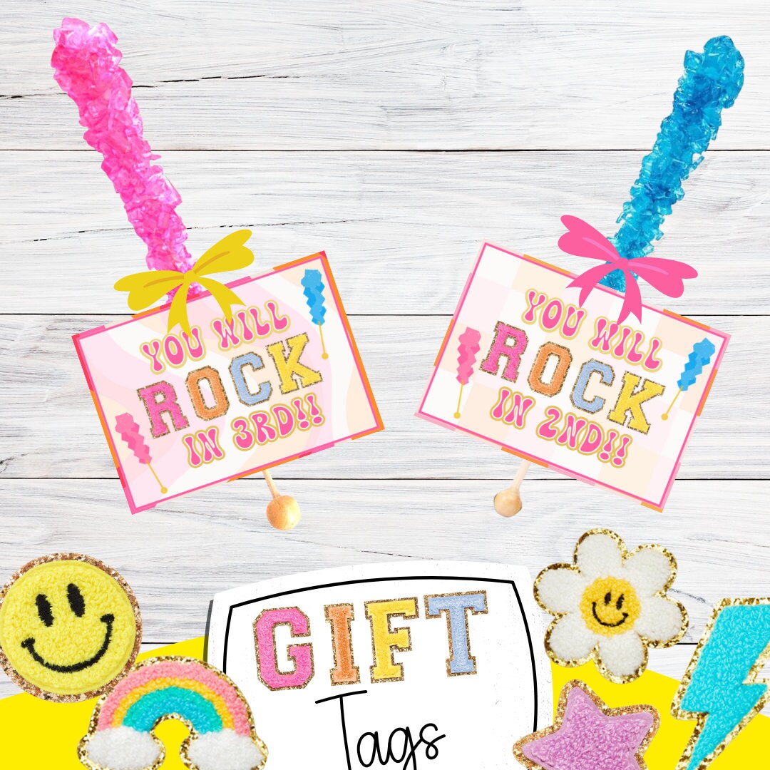 Back to School - You Will Rock... - Gift Tags Groovy Themed - Etsy