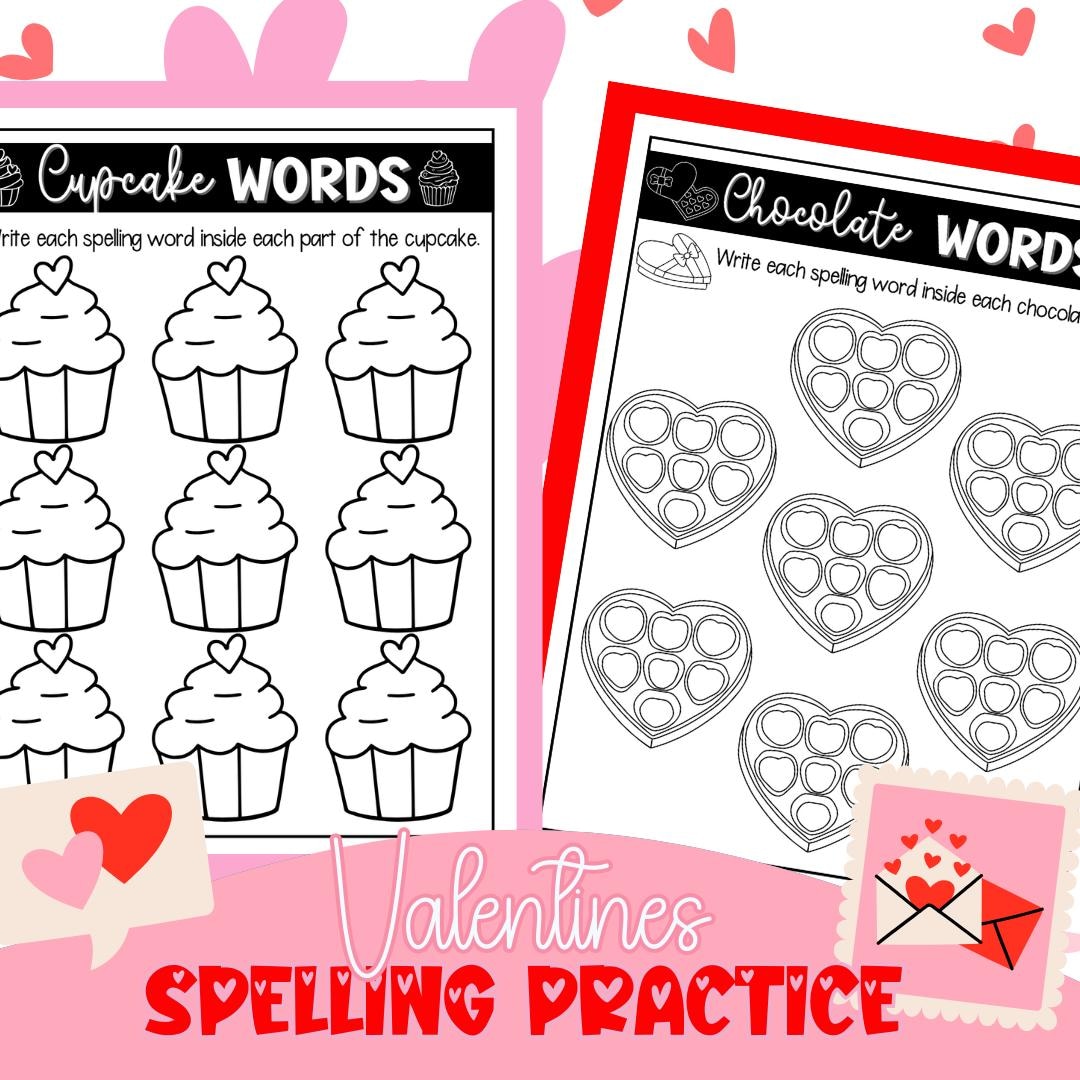 February/valentine’s Spelling Fun! 7 Engaging Spelling Practice ...
