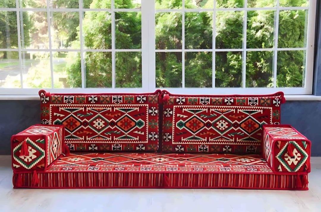 Arabic Sofa Set, Moroccan Floor Seating, Arabic Majlis, Arabic ...