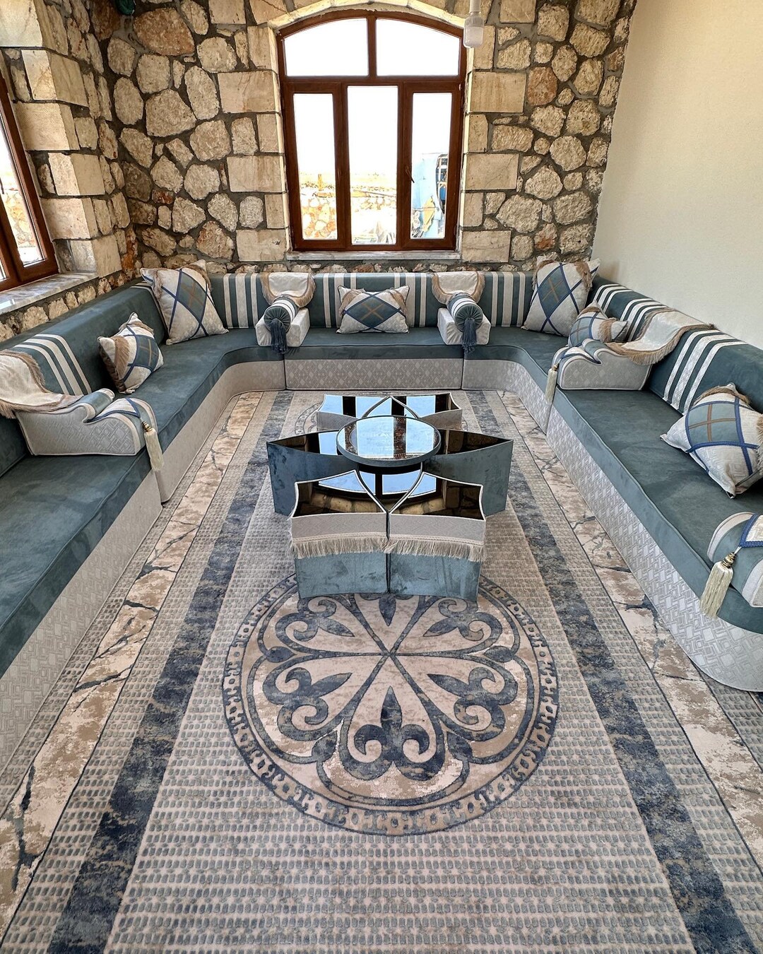 Custom Size Sofa Set, Arabian Sofa Set, Moroccan Sofa Set, Arabic ...