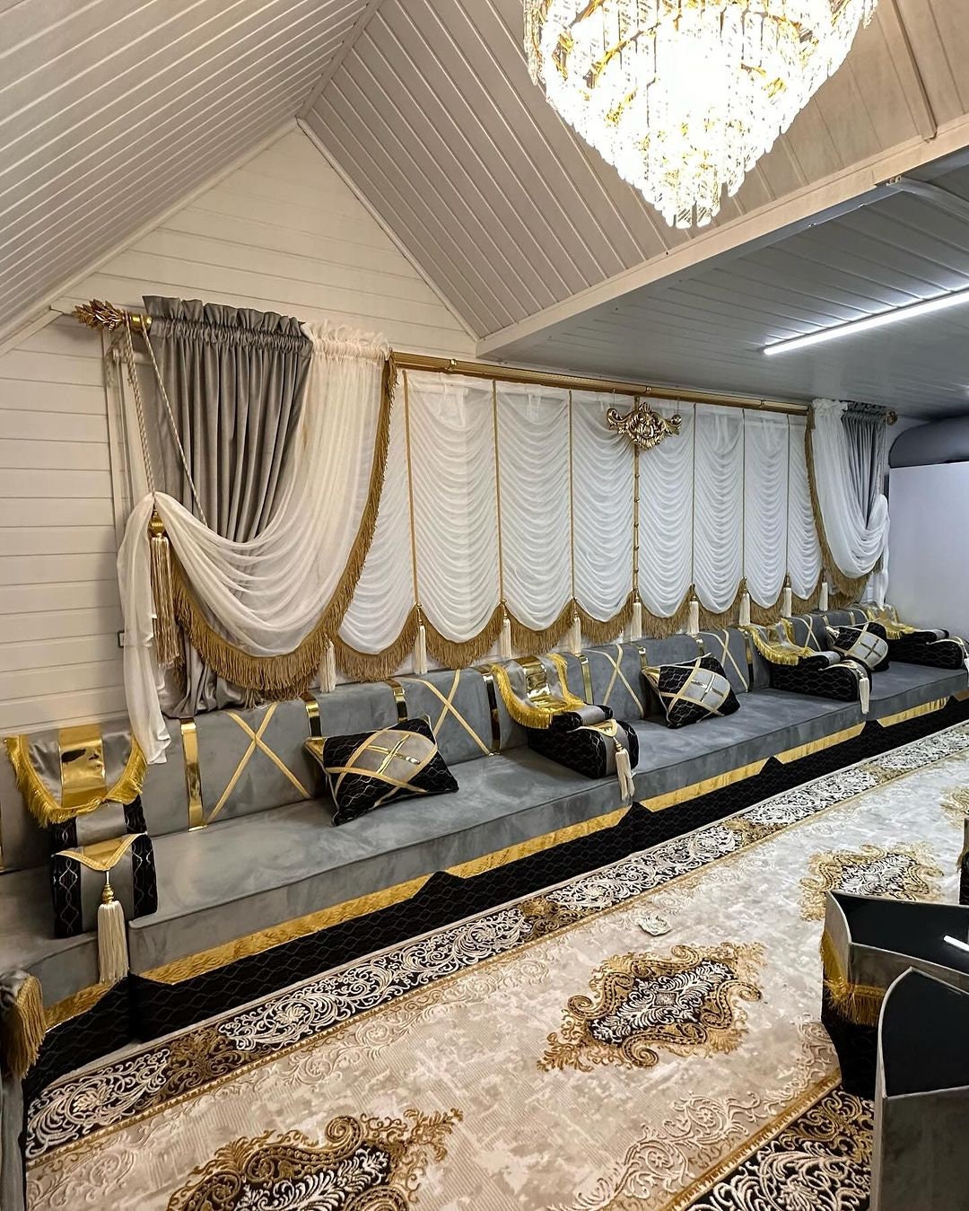 Custom Size Sofa Set, Arabic Floor Seating, Moroccan Sofa, Arabic ...