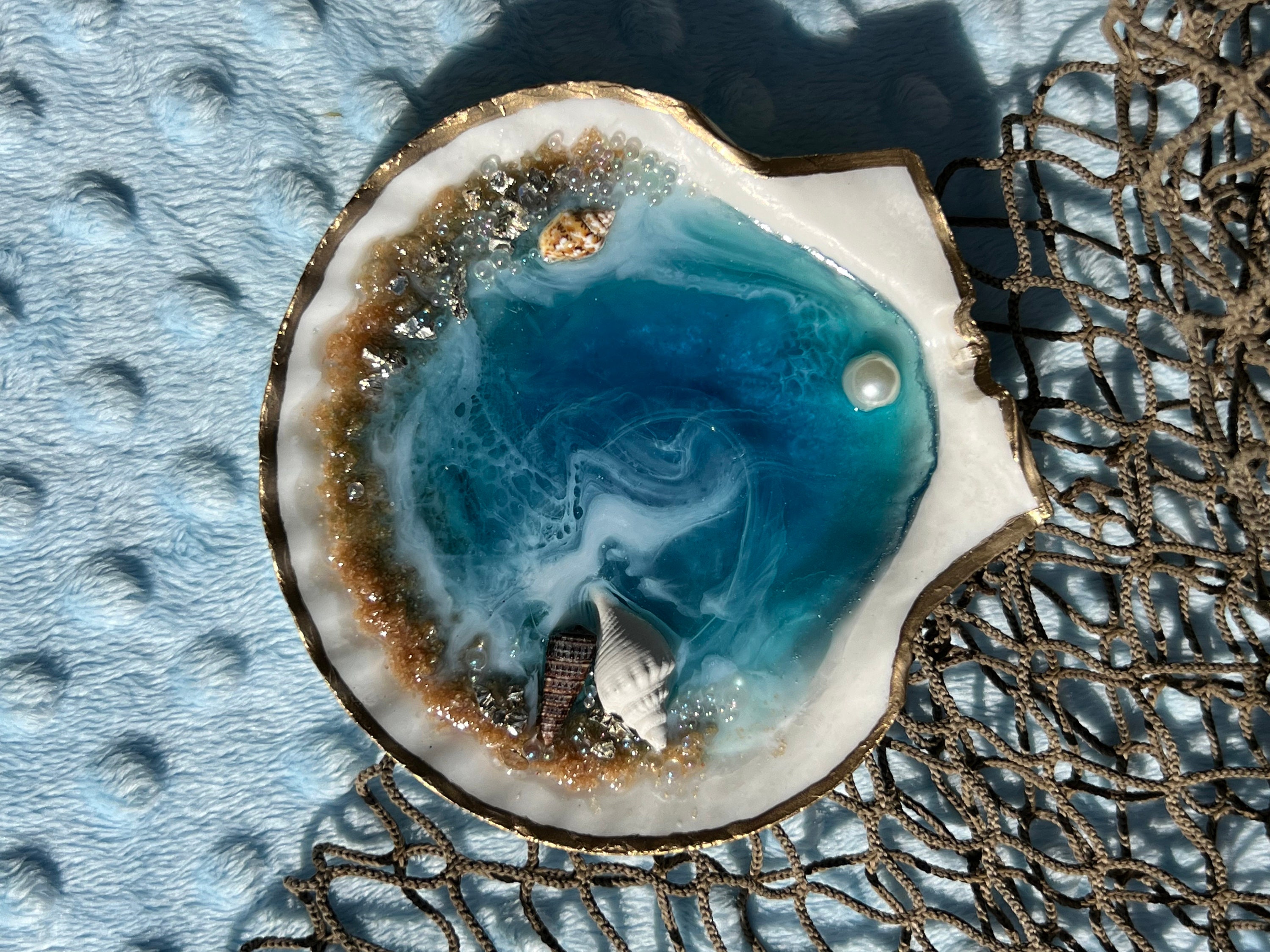 Sea Shell Trinket Tray - Etsy