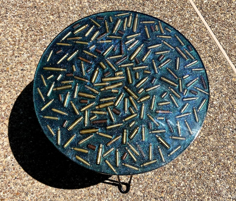 20" Round Brass Casings Table - Etsy