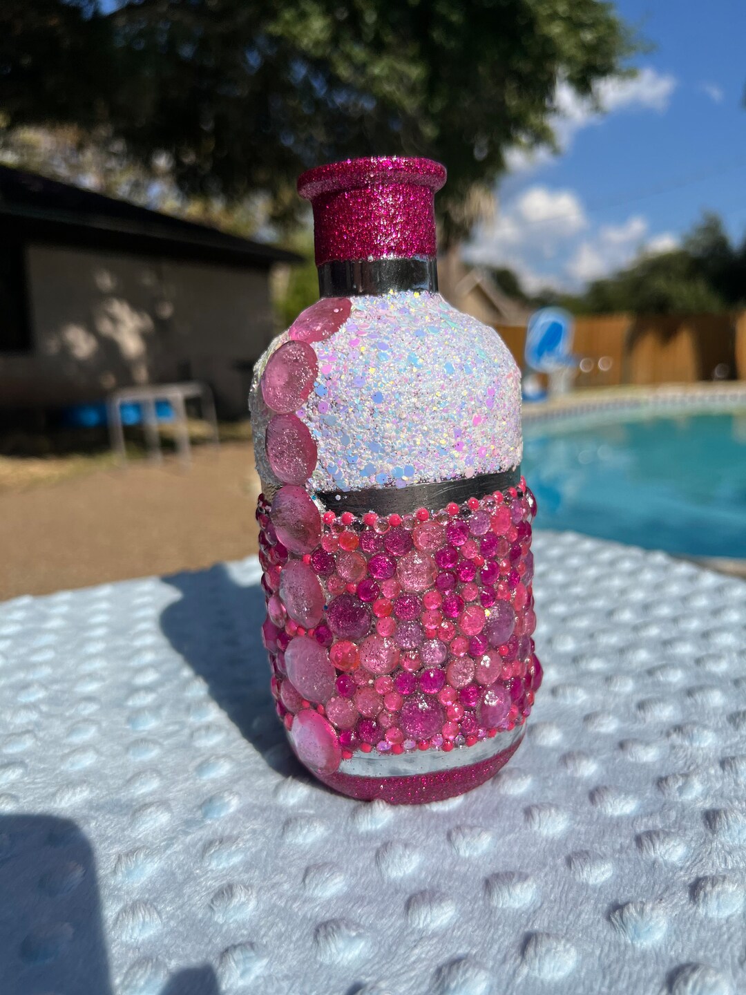 Pink Glitter Vase - Etsy