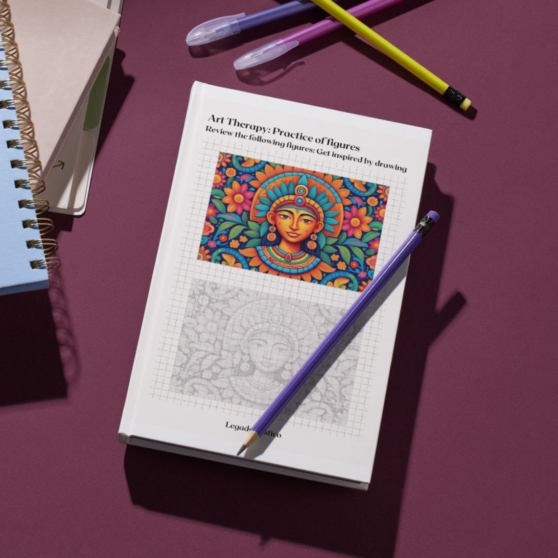 Art Therapy Drawing Patterns, Digital Download, Training Pattern ...